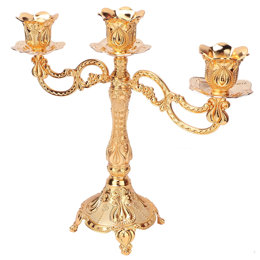 European Style Classic Metal Candlestick Candelabra For Wedding Dinner ...