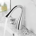 European-Style Copper Three-Hole Double Handle Bathroom Faucet Hot and ...