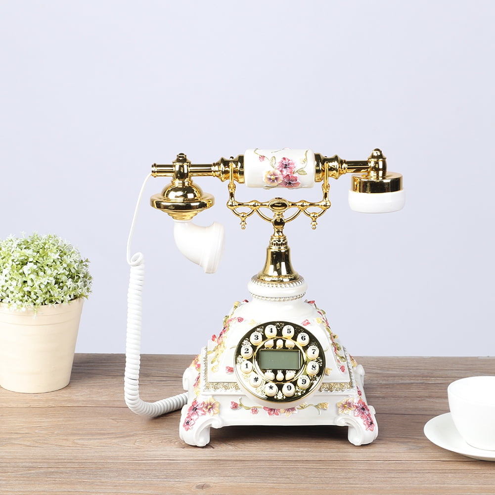 European Style Desktop Vintage Telephone FSK/DTMF for Home Office Hotel ...