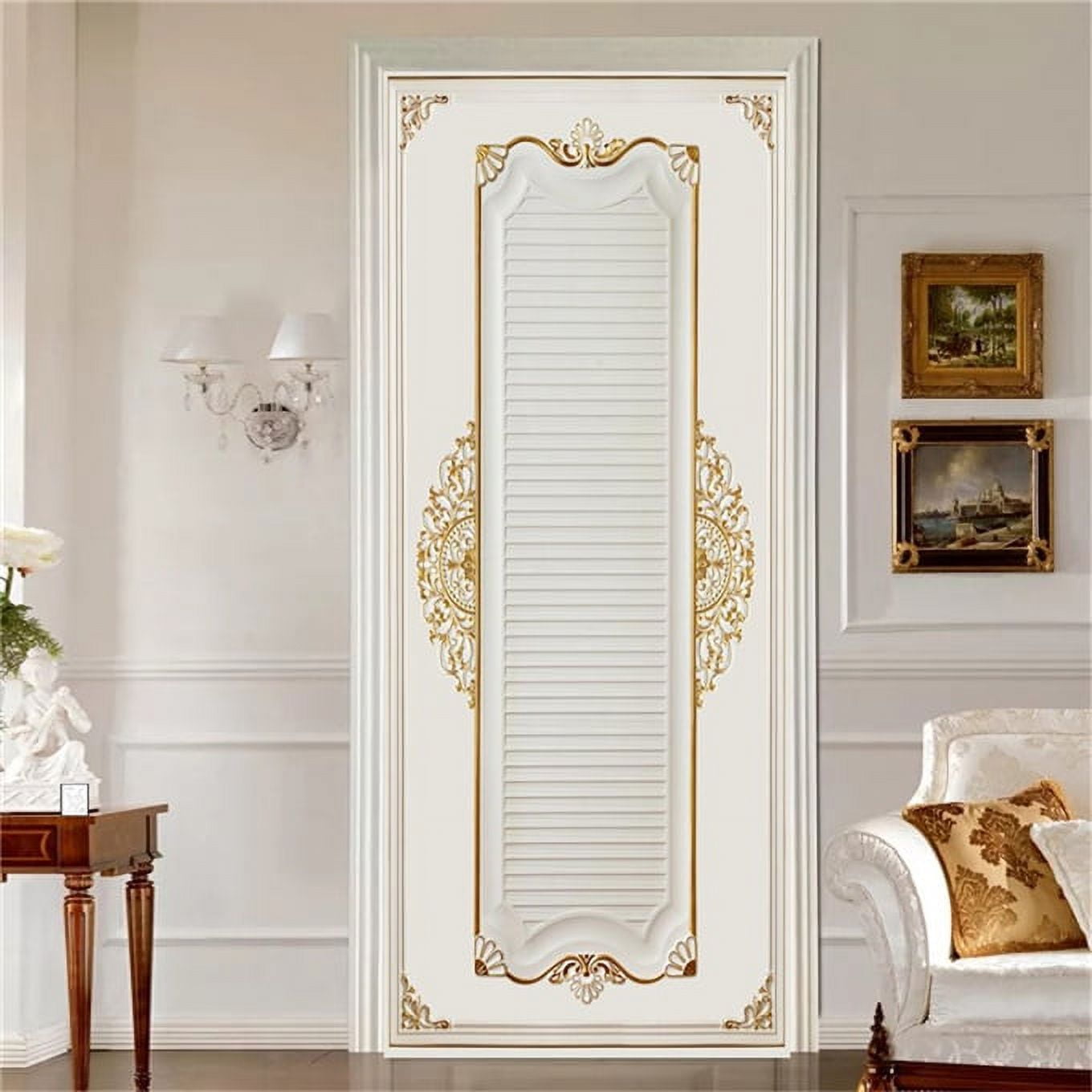 European Style Door Stickers Living Room Bedroom Decoration Stickers ...