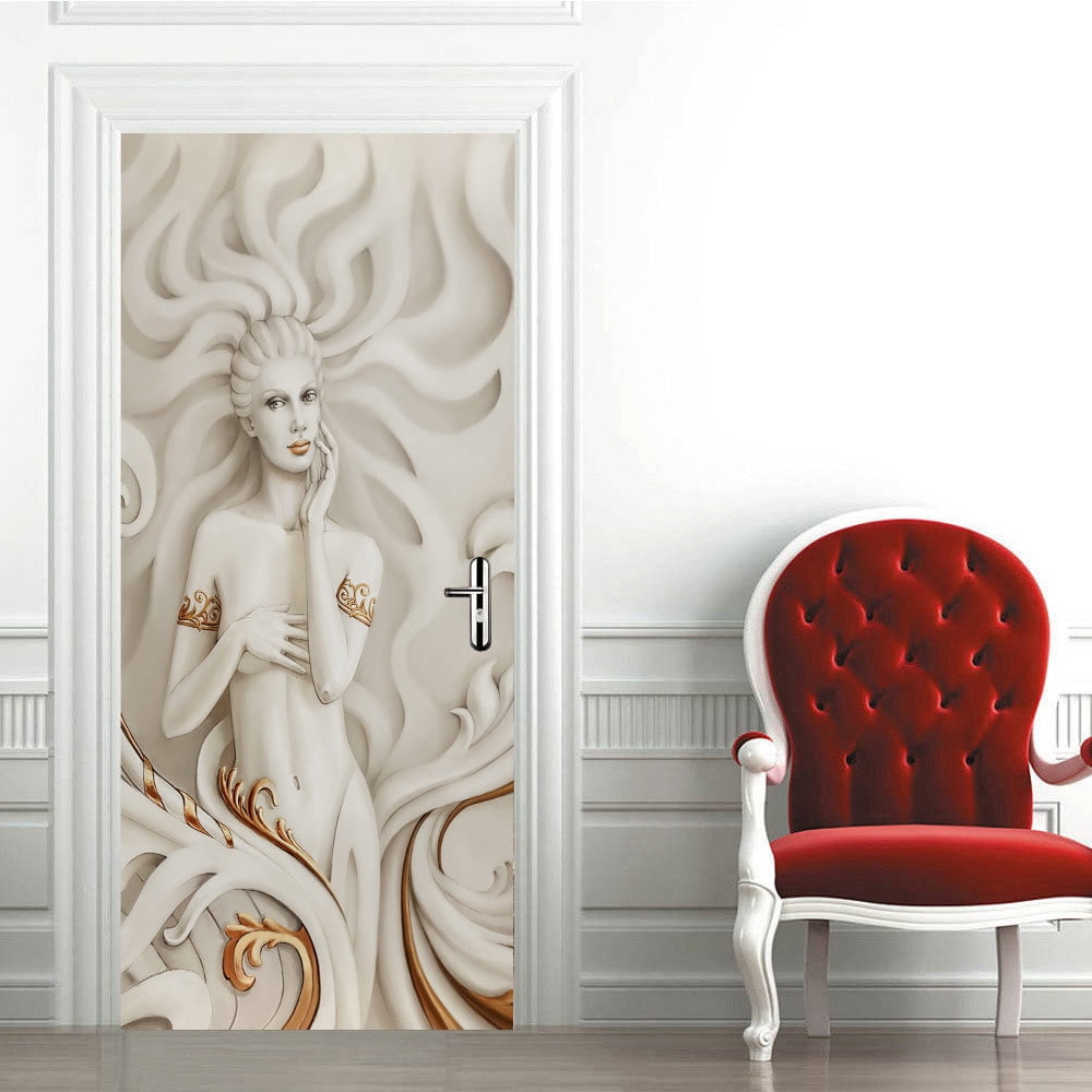 European Style Door Stickers Living Room Bedroom Decoration Stickers ...