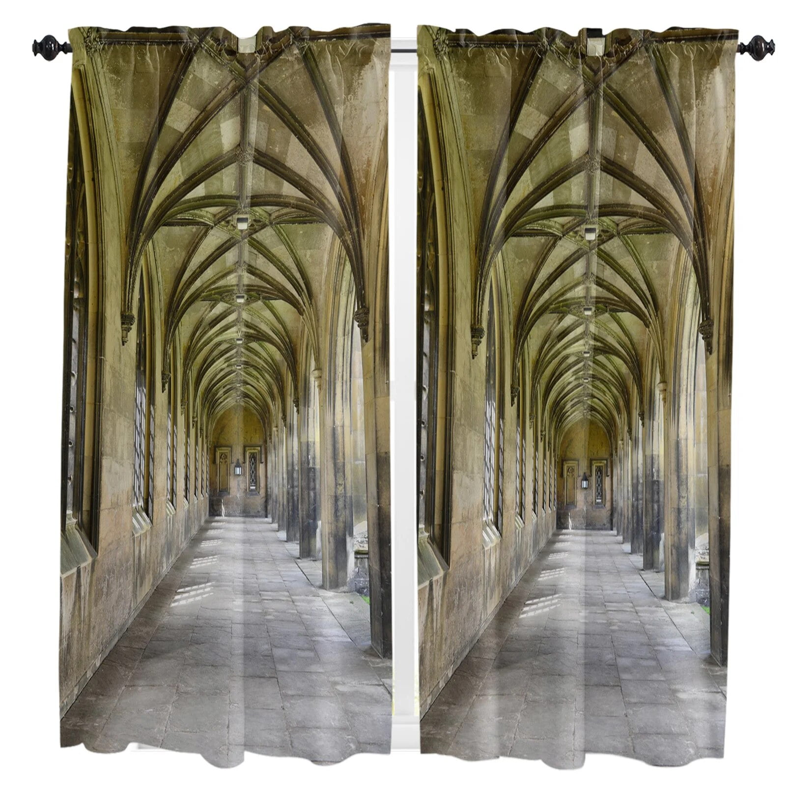 European Style Dream Corridor Courtyard Curtains in the Bedroom Living ...