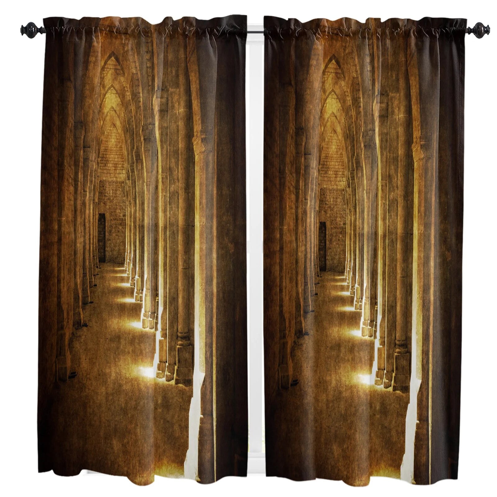 European Style Dream Corridor Courtyard Curtains in the Bedroom Living ...