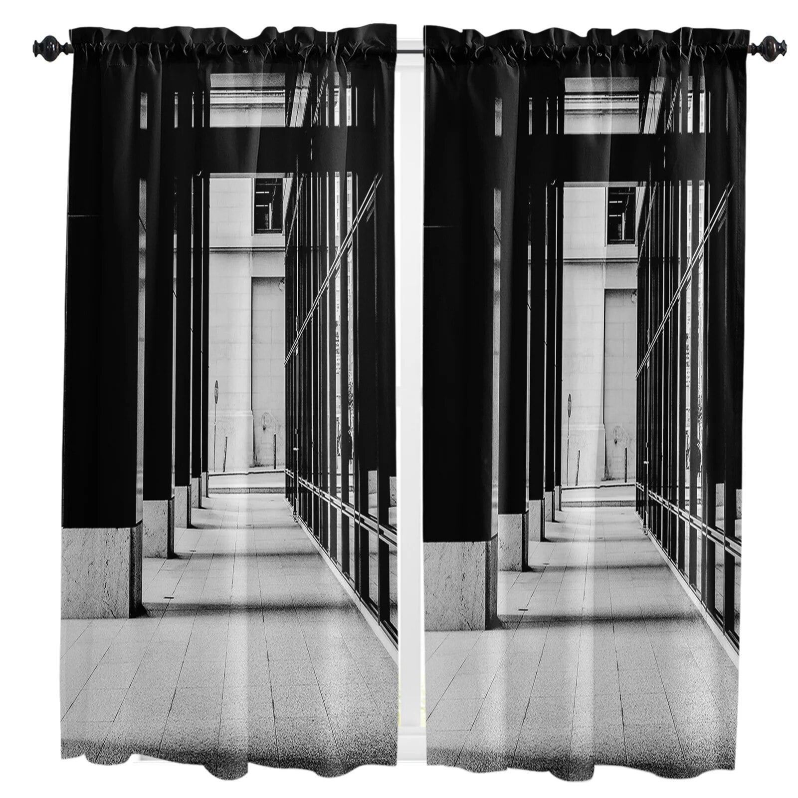 European Style Dream Corridor Courtyard Curtains in the Bedroom Living ...