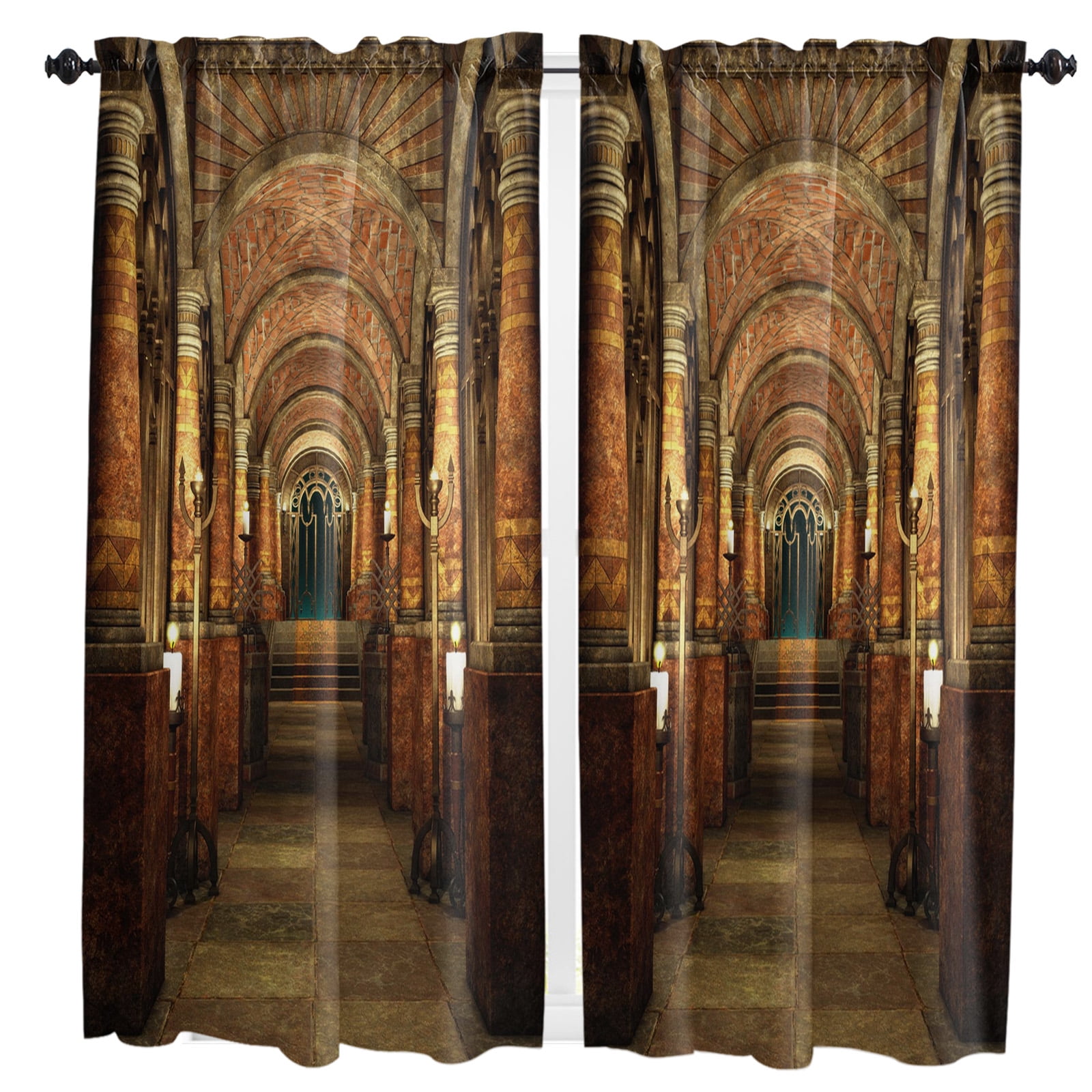 European Style Dream Corridor Courtyard Curtains in the Bedroom Living ...