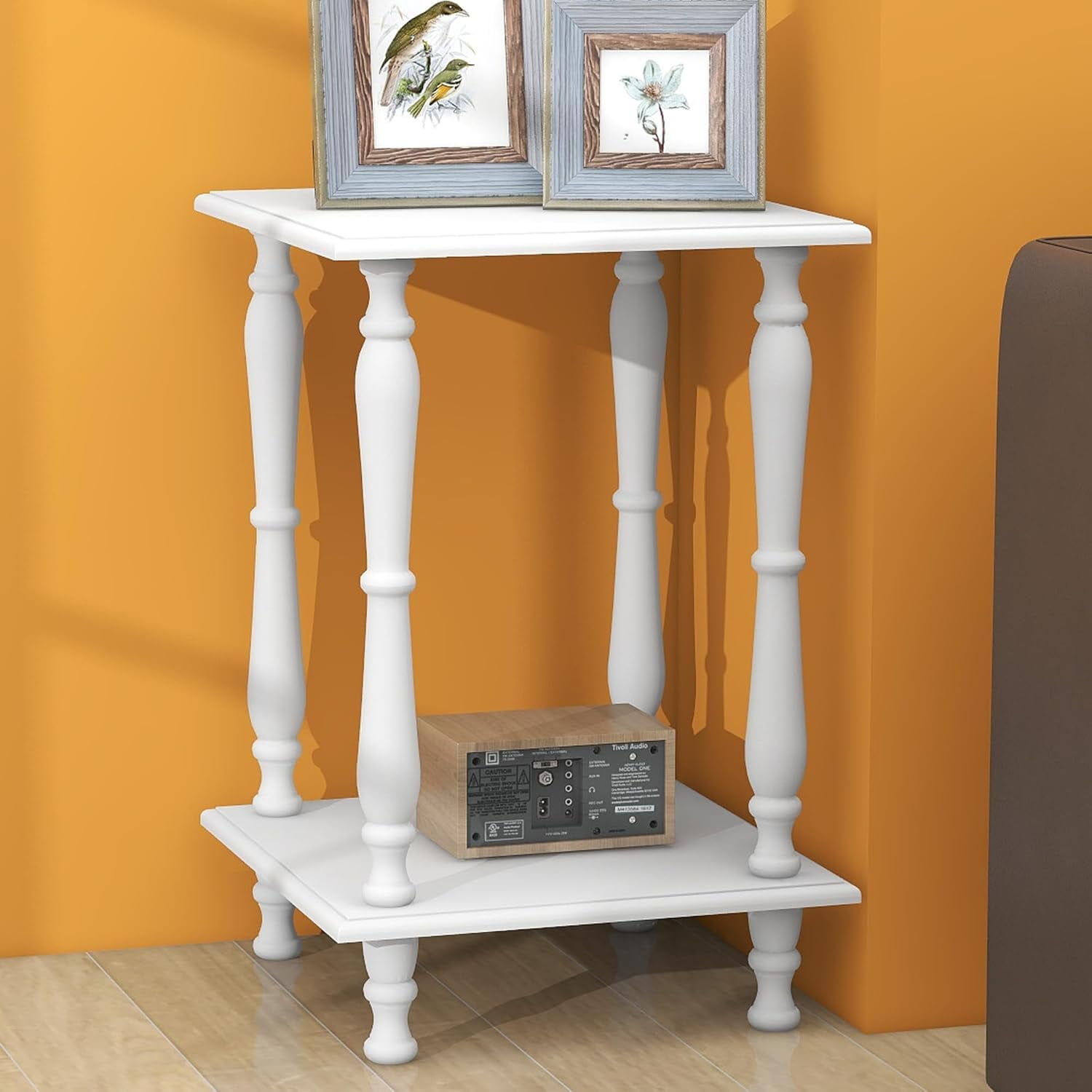 European Style End Tables Living Room White Square Sofa End Table 2 ...