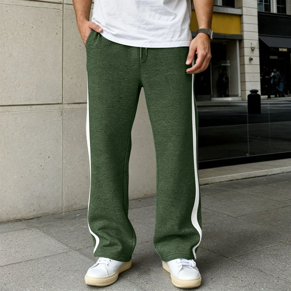 European Style Fashionable Loose Fit Solid Color Casual Trousers for ...