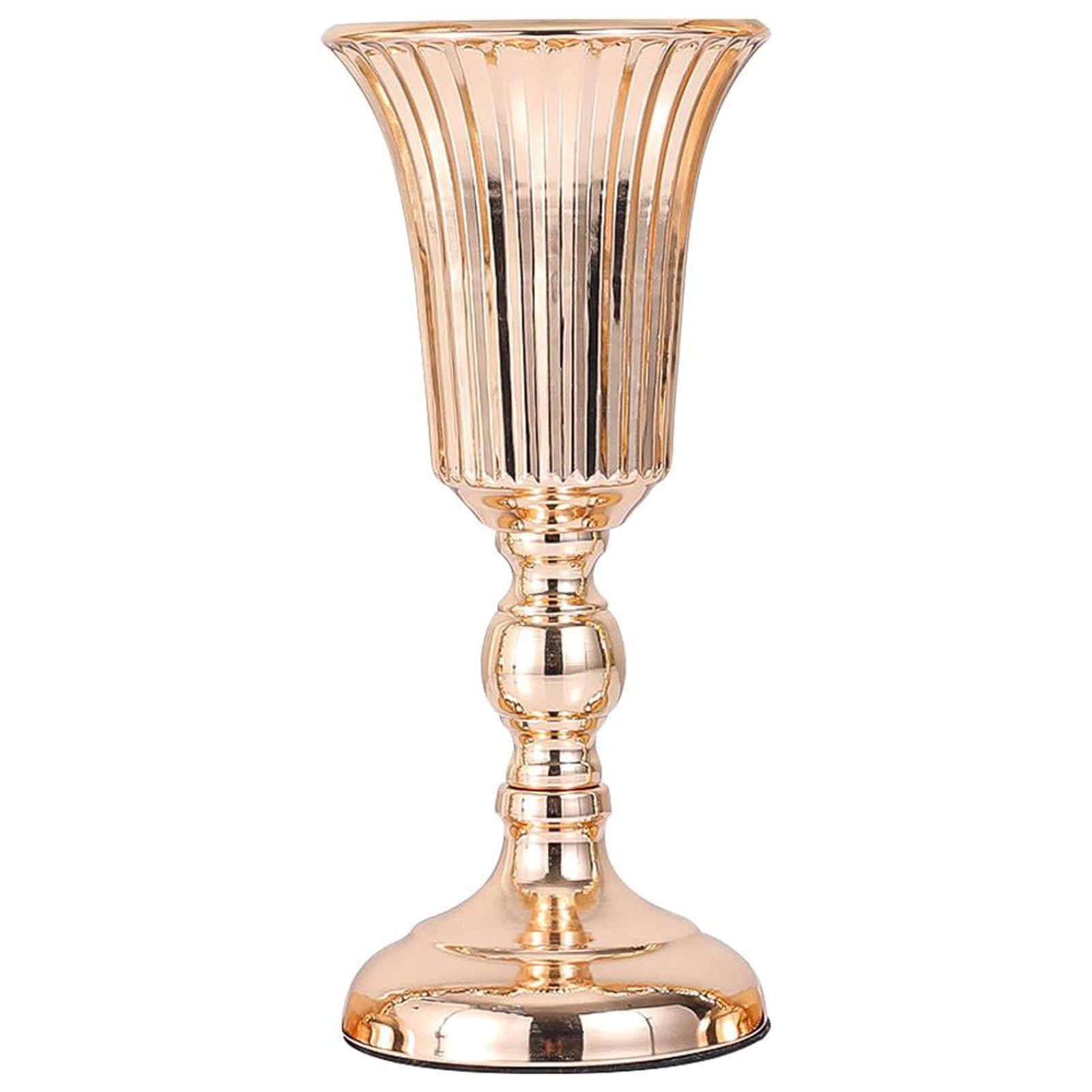 European Style Flowers Vase Bouquet Container Stem Bunch Holder Metal ...