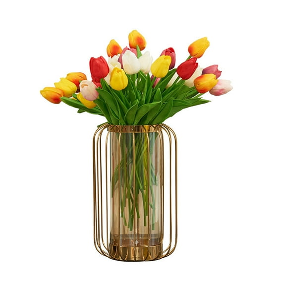 European Style Gold Iron Hydroponic Vase - Large Size (Approx. 10.2 ...