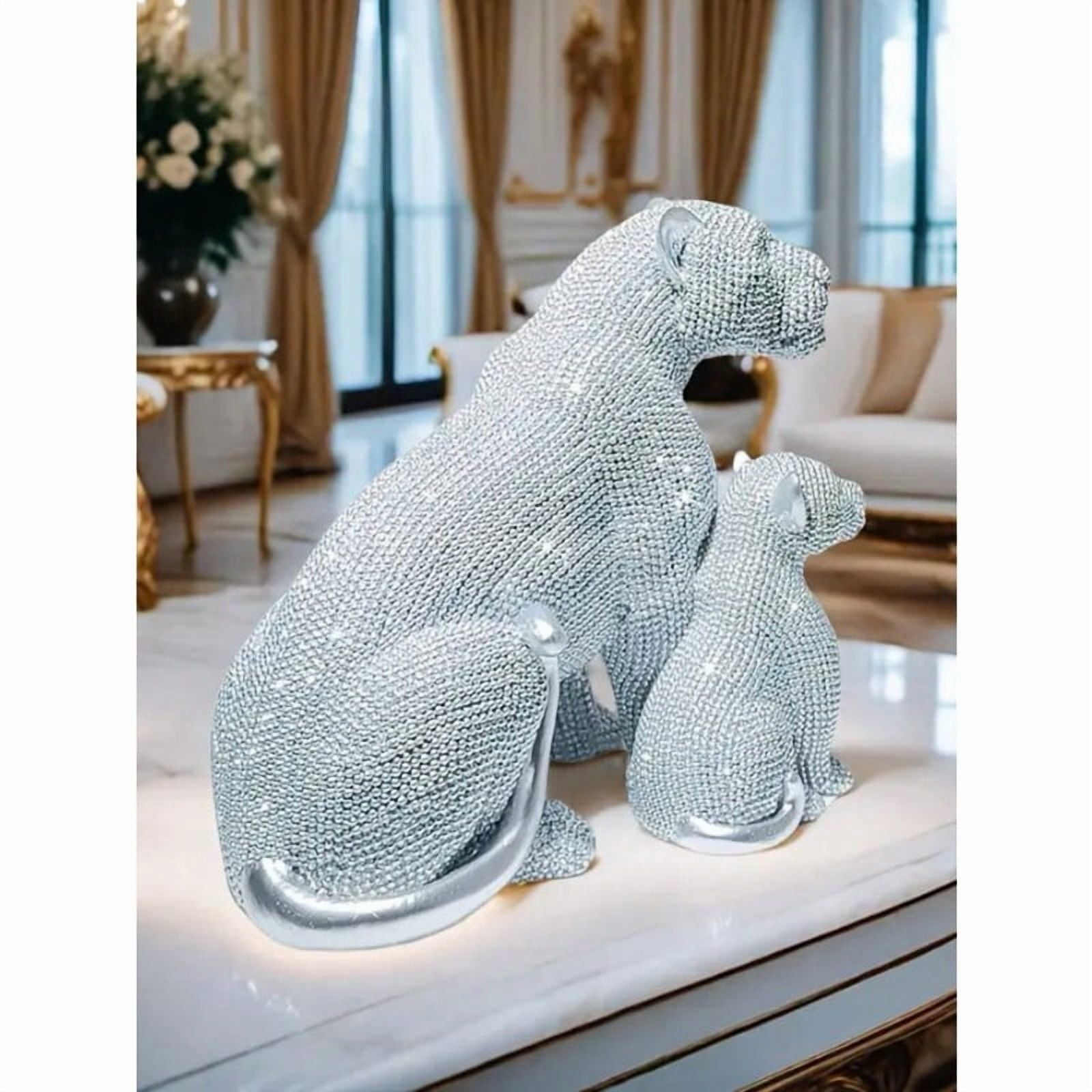 European-Style Home Decoration Sculpture, Silvery Dot Mother-Of-Pearl ...