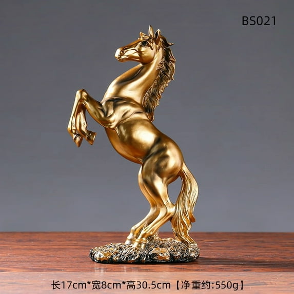 European Style Home Resin Victory Horse Statue, Living Room ，Cabinet ...
