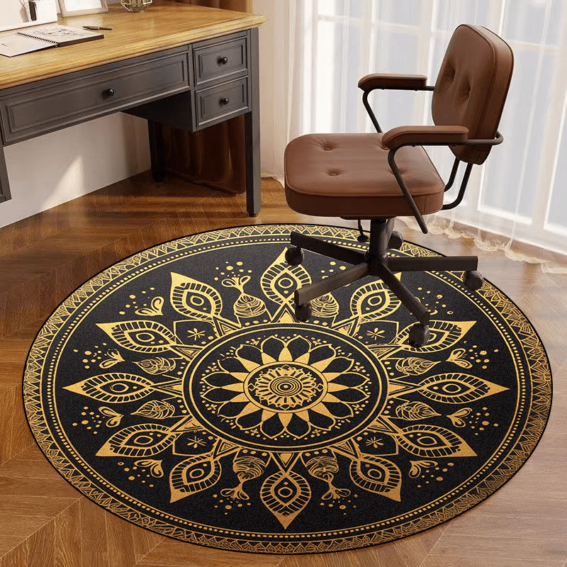 European Style Home Round Carpet Bedroom Swivel Chair Area Rugs Living ...