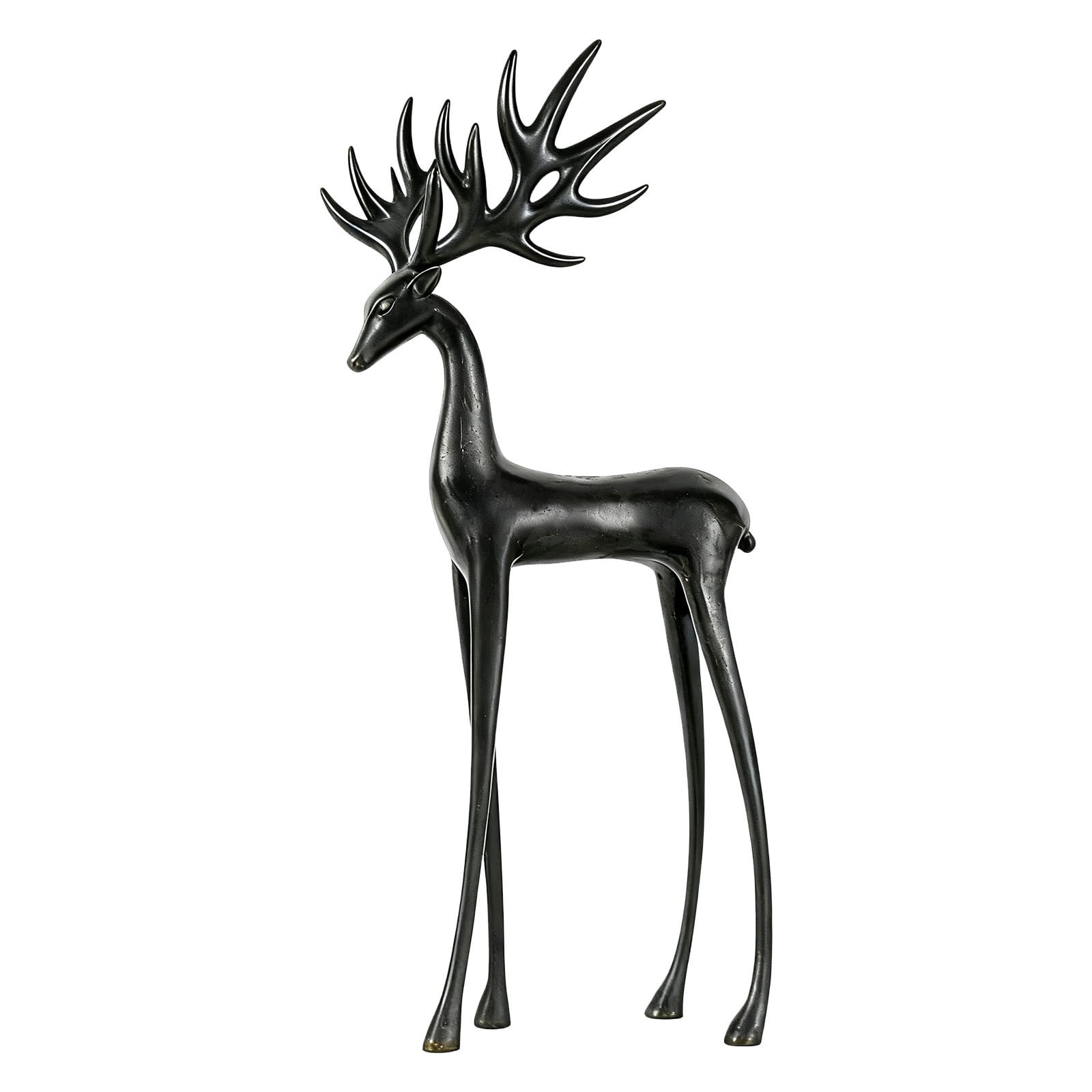 European-Style Imitation Metal Deer Statue for Entryway & Garden Decor ...