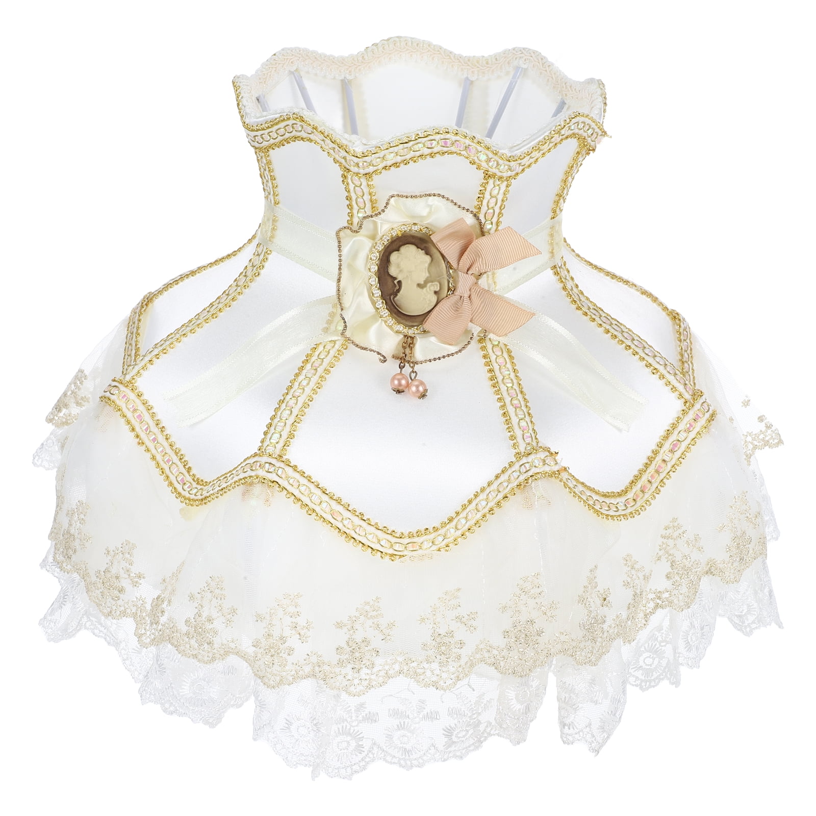 European Style Lampshade Vintage Cloth Lace Lampshade With Tassel ...