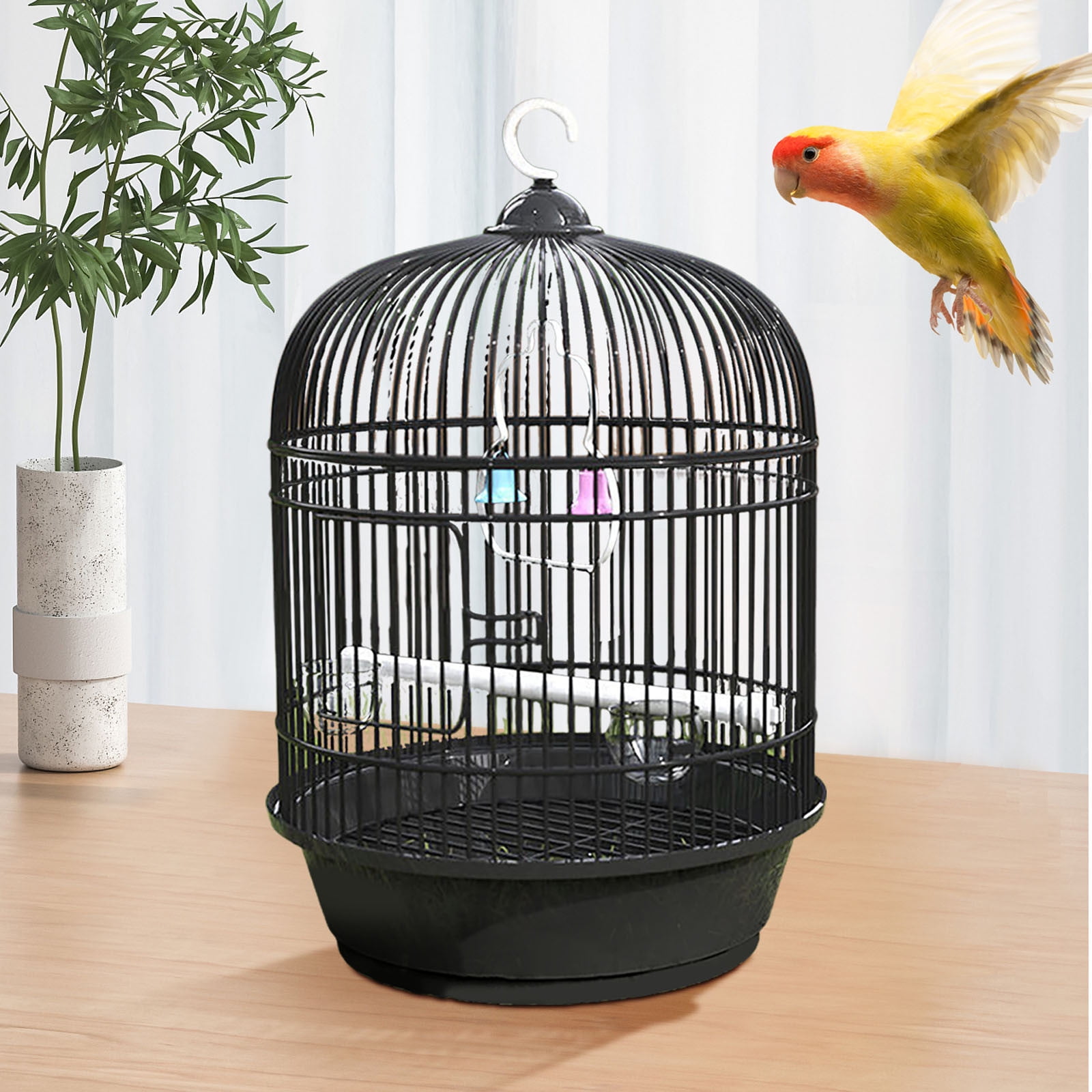 European Style Large Round Bird Cage Portable Outdoor Hanging Balcony ...