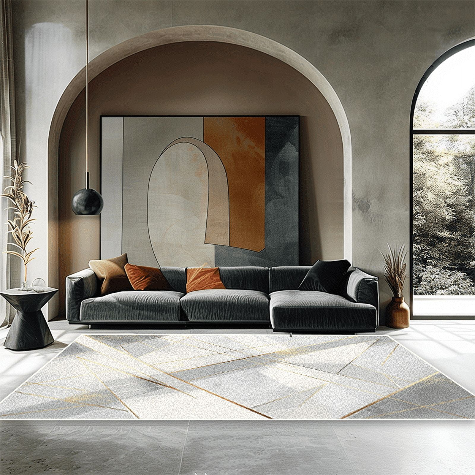 European Style Luxury Abstract Carpet Study Game Room Bedroom Bedside ...