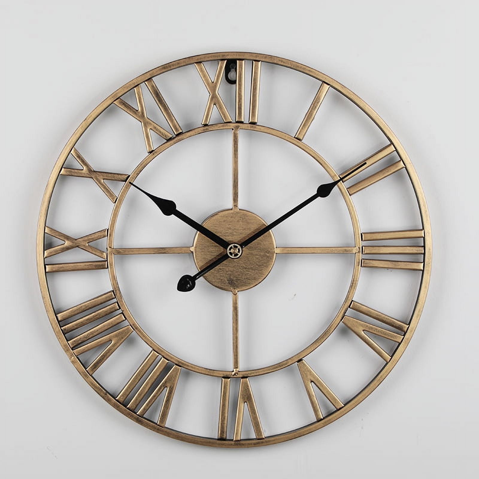European-Style Pocket Watch Simple Living Room Clock Iron Mute Digital ...