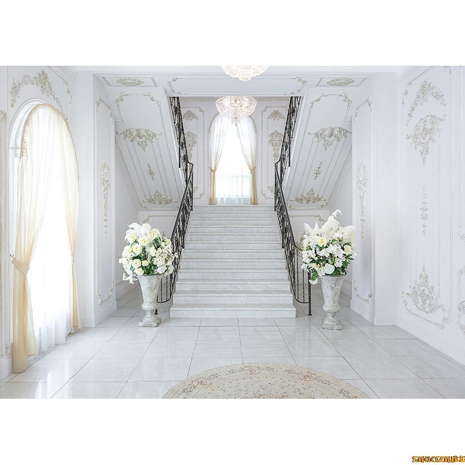 European Style Retro Building Theme Photography Backdrops Props Theater ...