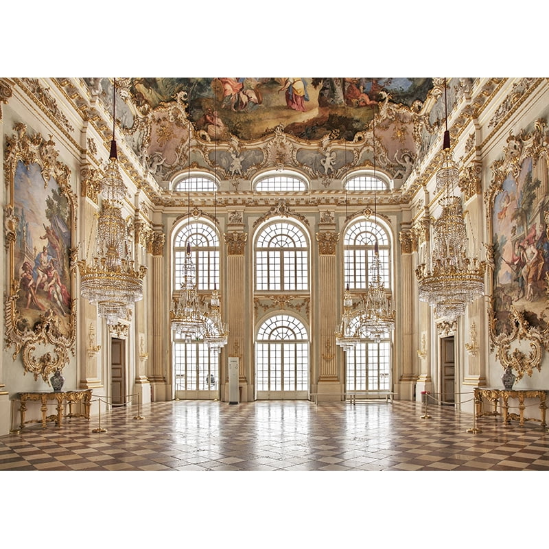 European Style Retro Building Theme Photography Backdrops Props Theater ...
