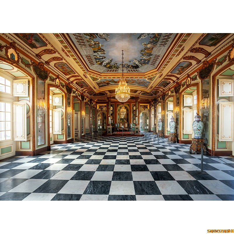 European Style Retro Building Theme Photography Backdrops Props Theater ...