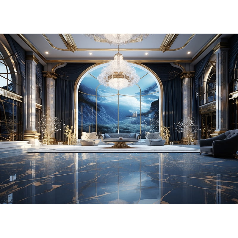 European Style Retro Building Theme Photography Backdrops Props Theater ...