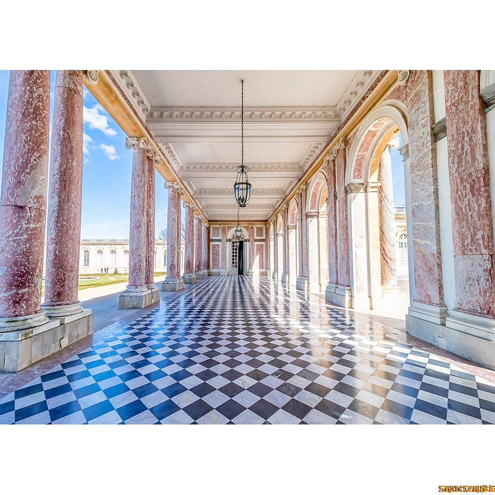 European Style Retro Building Theme Photography Backdrops Props Theater ...