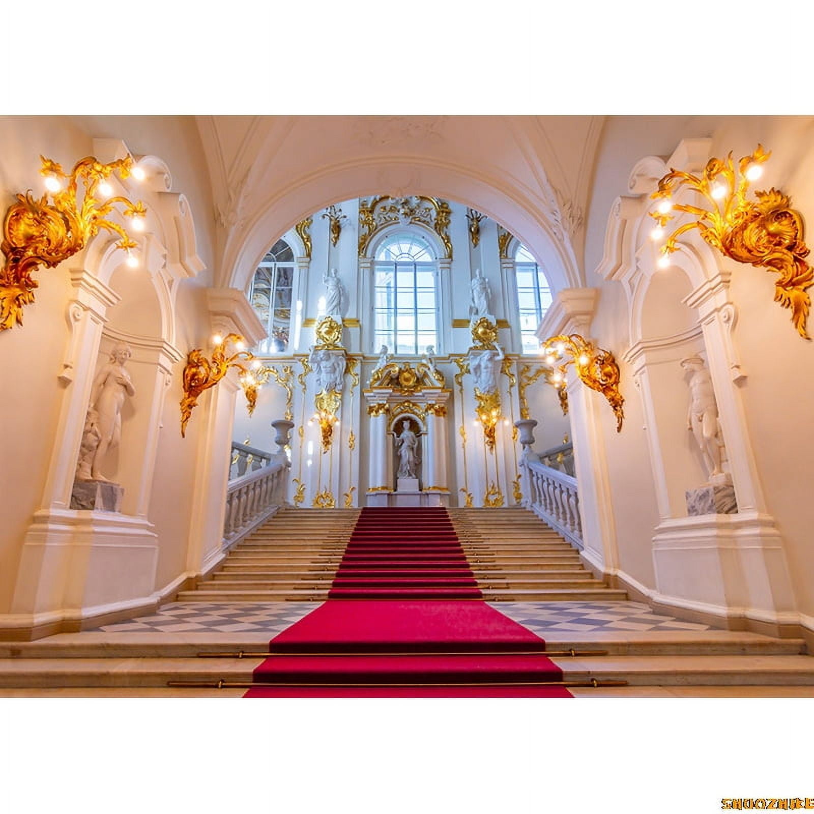 European Style Retro Building Theme Photography Backdrops Props Theater ...