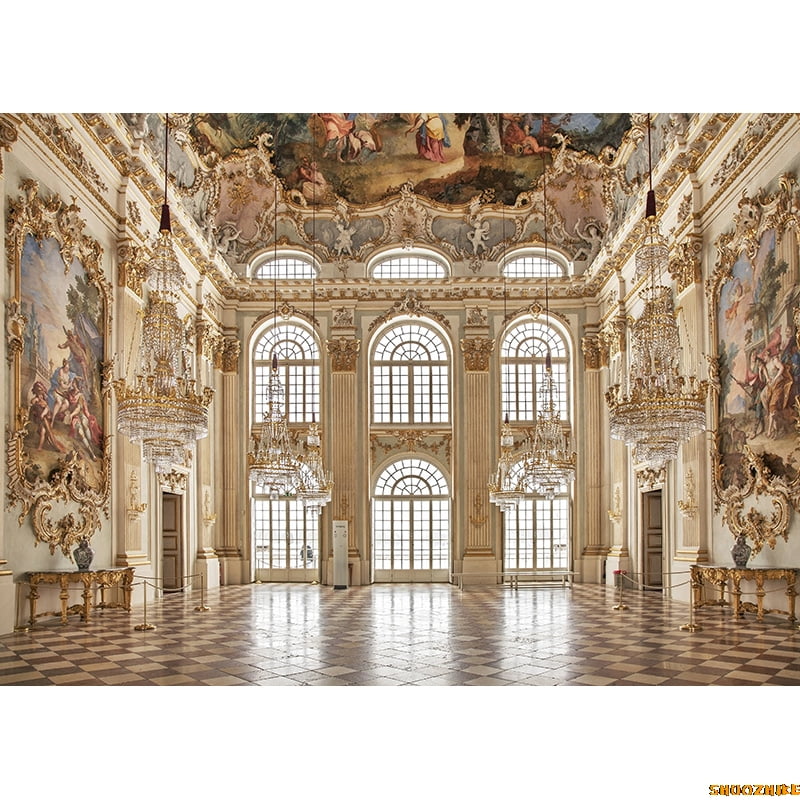 European Style Retro Building Theme Photography Backdrops Props Theater ...