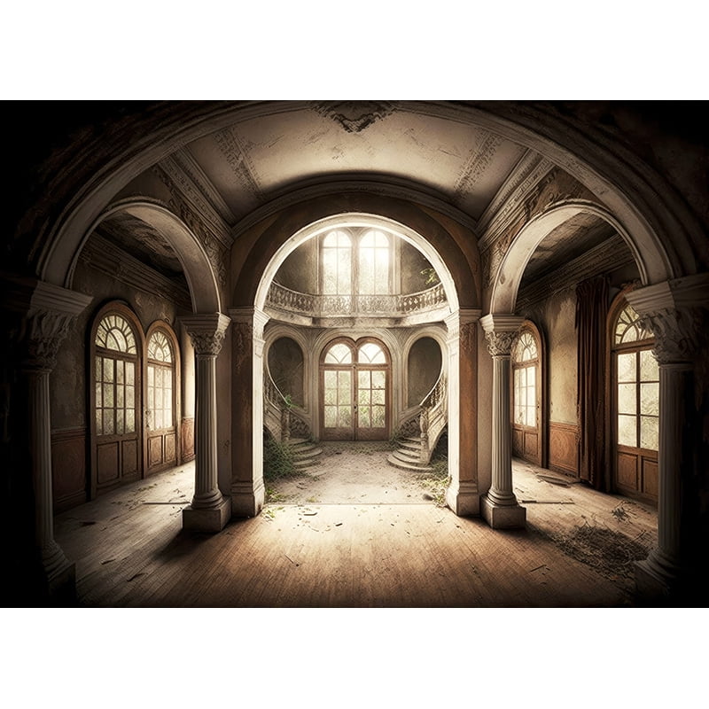 European Style Retro Building Theme Photography Backdrops Props Theater ...