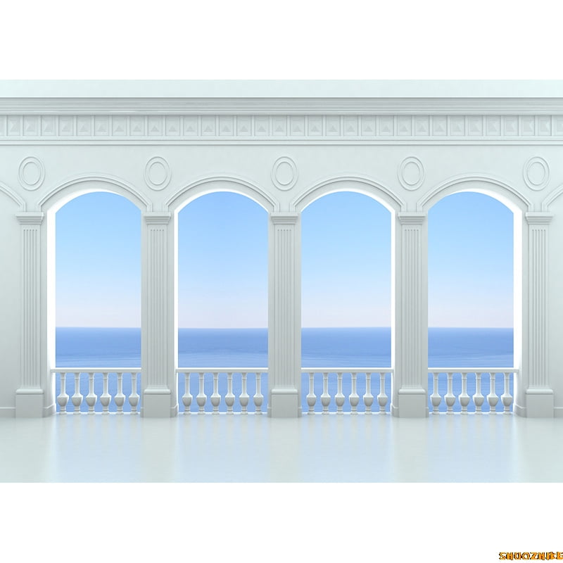 European Style Retro Building Theme Photography Backdrops Props Theater ...