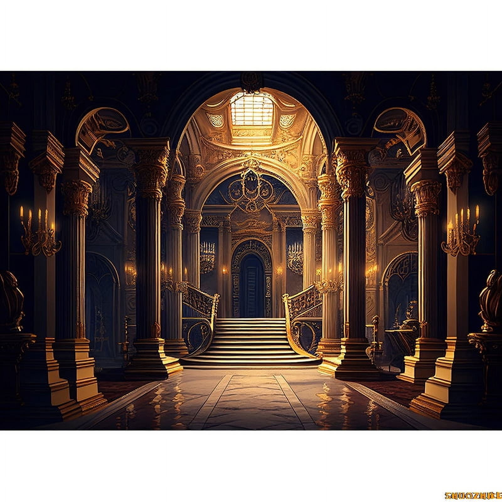 European Style Retro Building Theme Photography Backdrops Props Theater ...