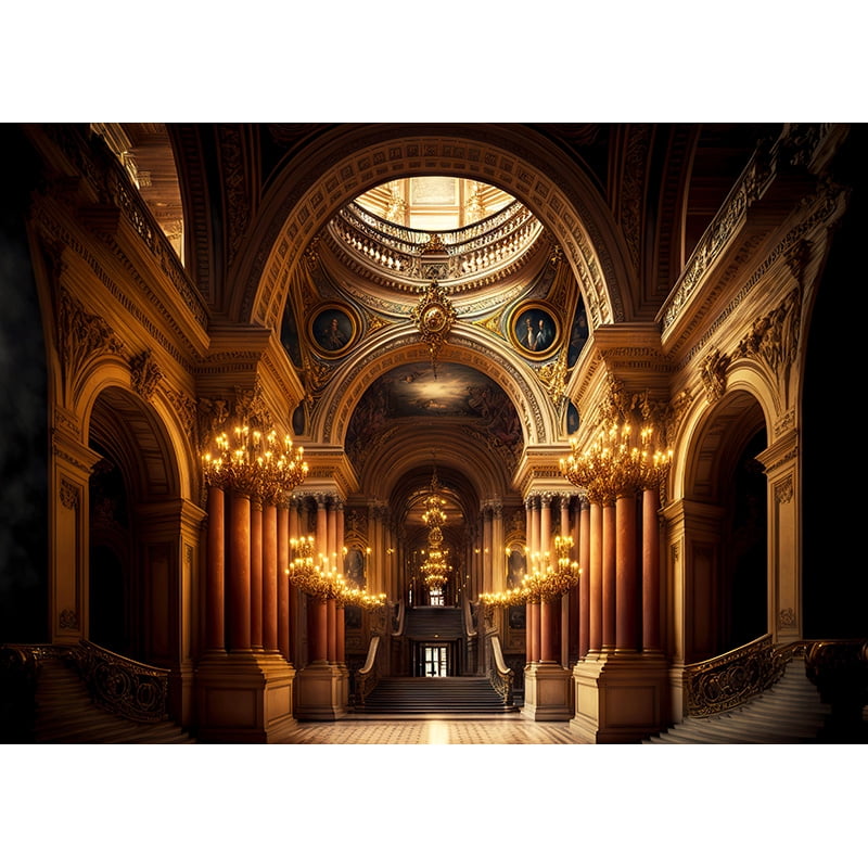 European Style Retro Building Theme Photography Backdrops Props Theater ...