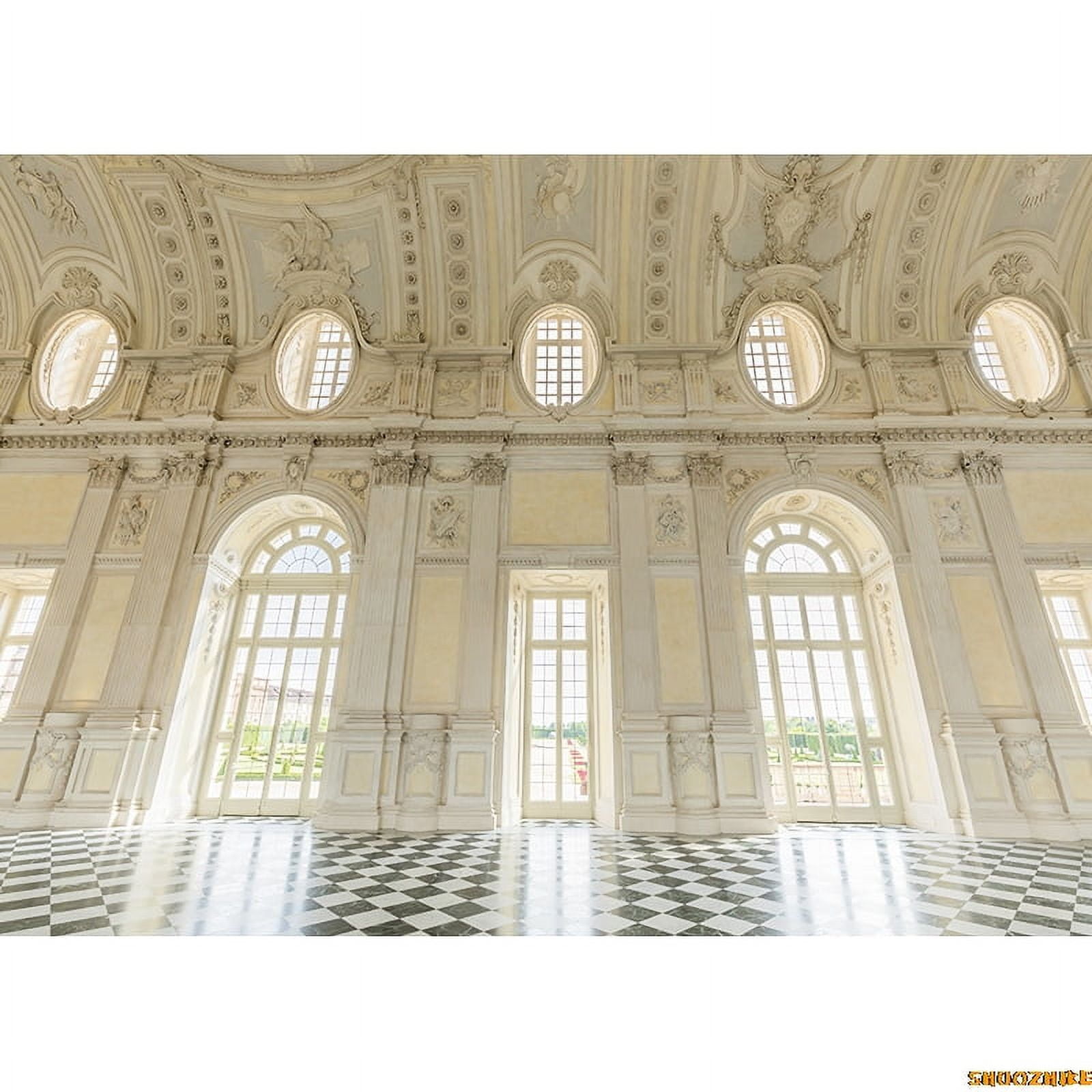 European Style Retro Building Theme Photography Backdrops Props Theater ...