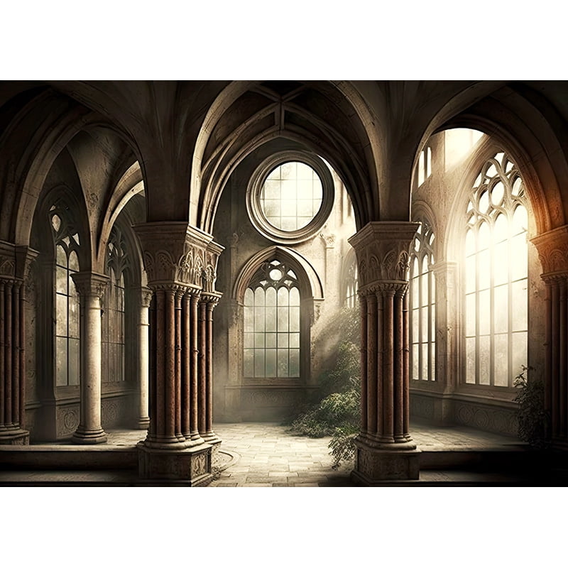 European Style Retro Building Theme Photography Backdrops Props Theater ...