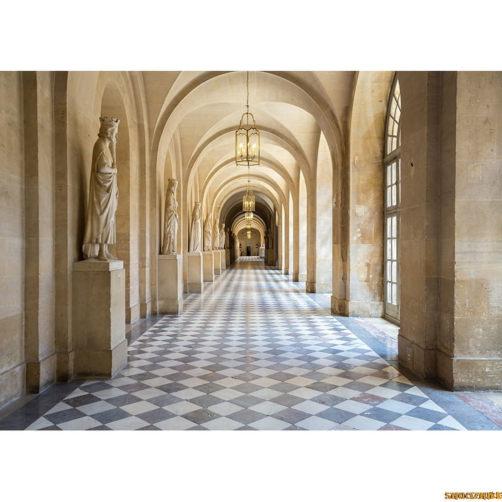 European Style Retro Building Theme Photography Backdrops Props Theater ...