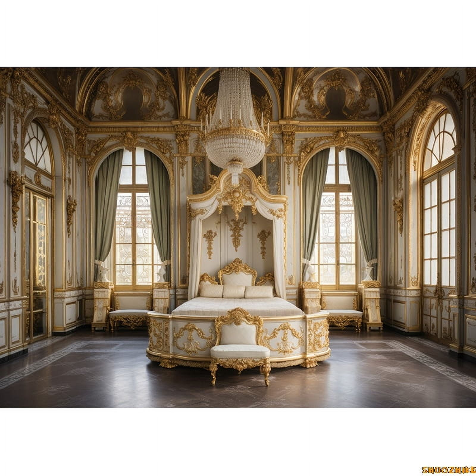 European Style Retro Building Theme Photography Backdrops Props Theater ...