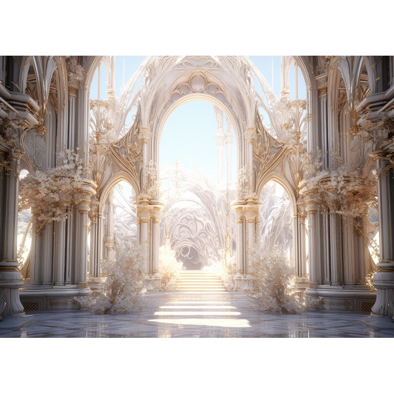 European Style Retro Building Theme Photography Backdrops Props Theater ...