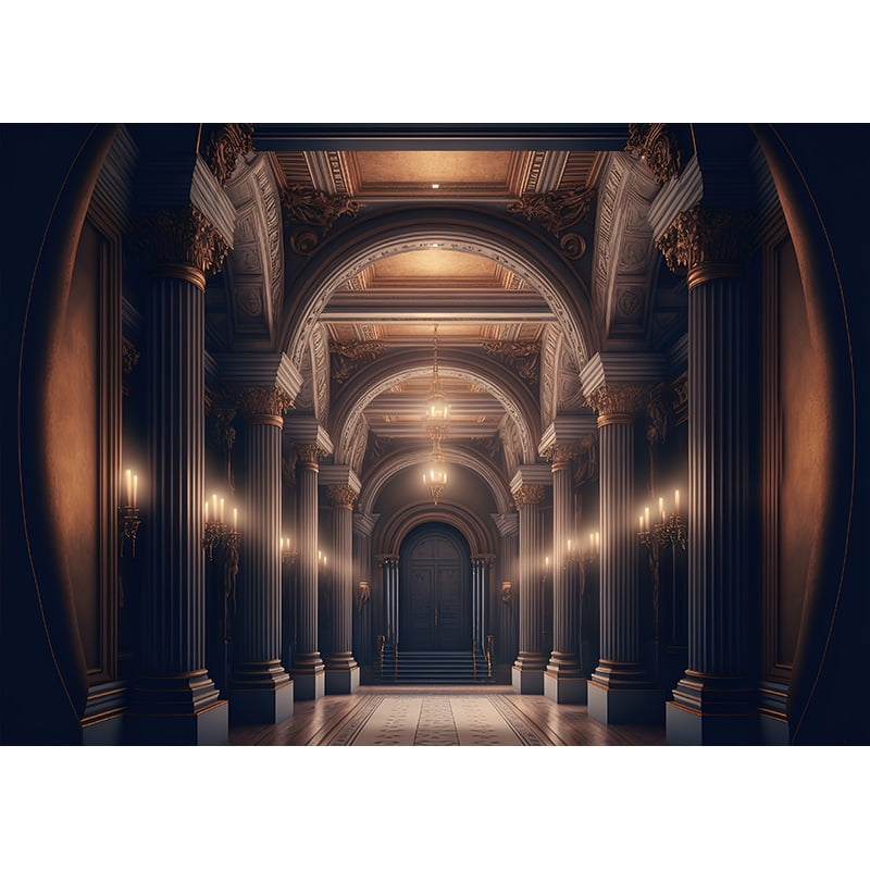 European Style Retro Building Theme Photography Backdrops Props Theater ...