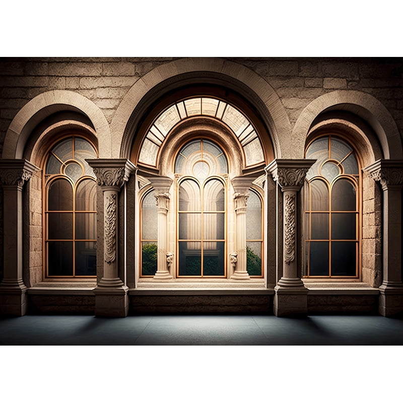 European Style Retro Building Theme Photography Backdrops Props Theater ...