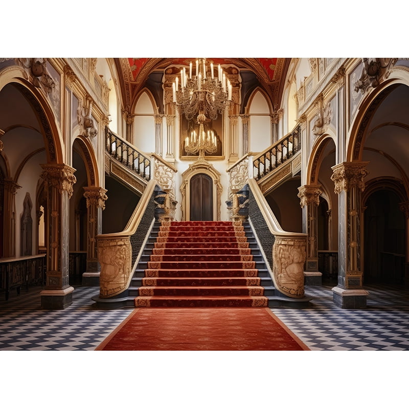 European Style Retro Building Theme Photography Backdrops Props Theater ...