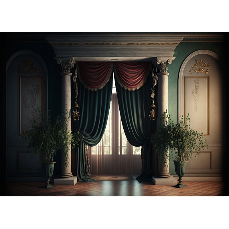 European Style Retro Building Theme Photography Backdrops Props Theater ...