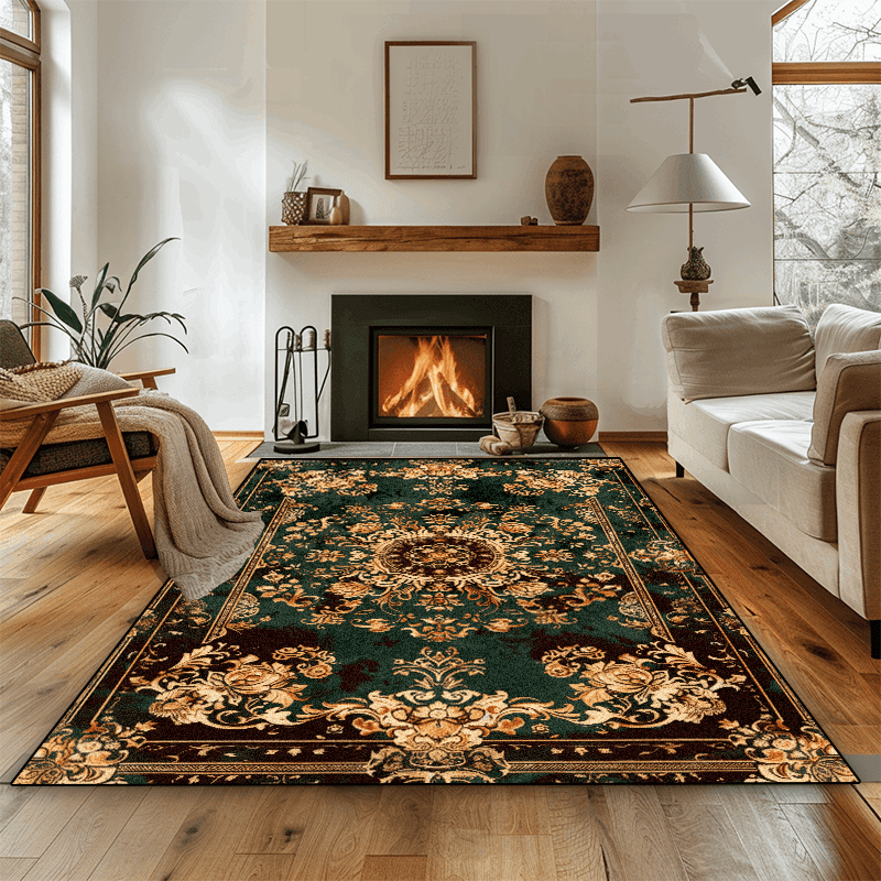 European Style Retro Carpets for Living Room ration Rugs Home Sofa Area ...