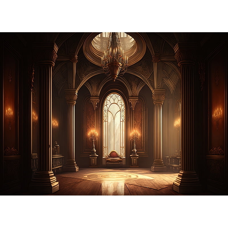 European Style Retro Castle Theme Photography Backdrops Props Vintage ...