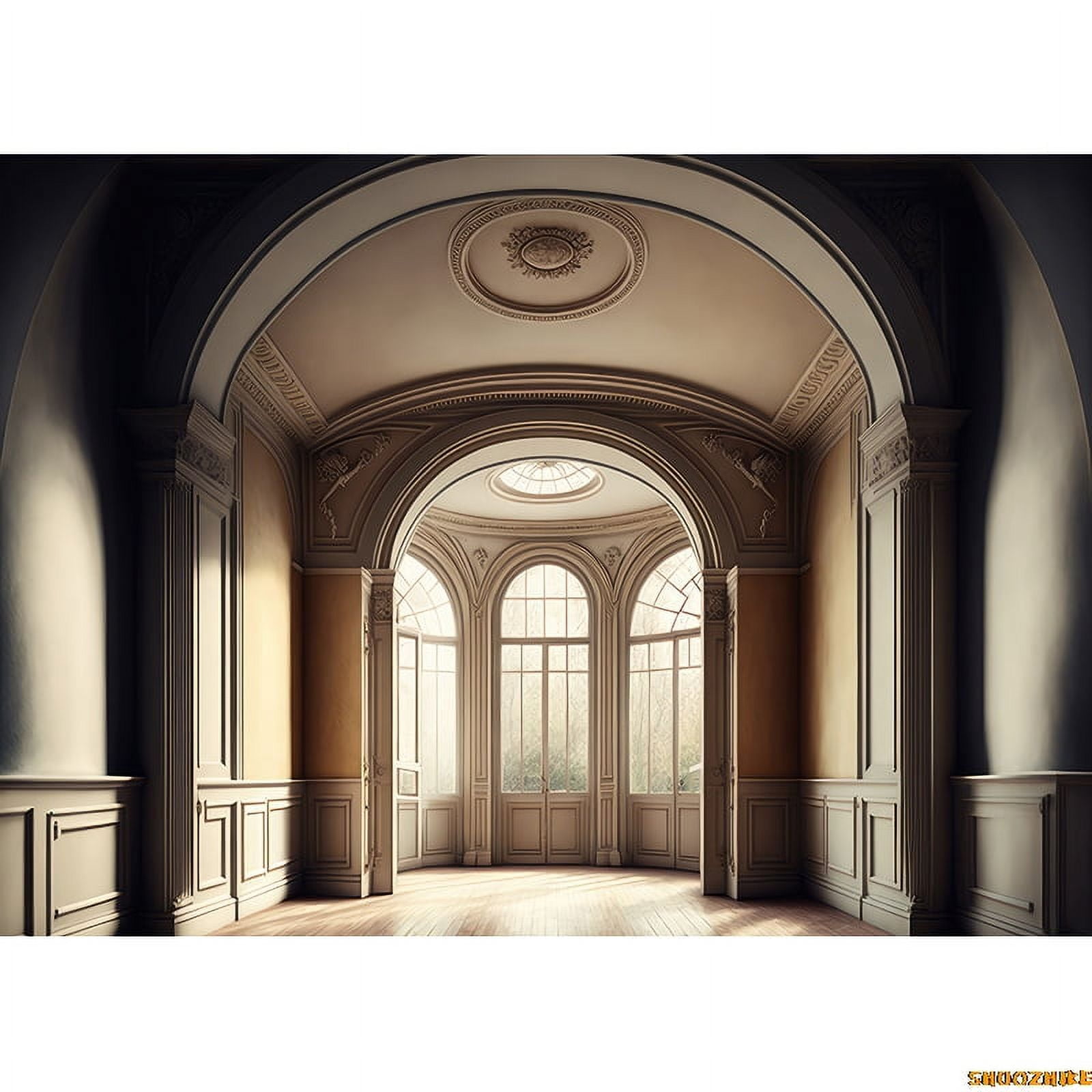 European Style Retro Castle Theme Photography Backdrops Props Vintage ...