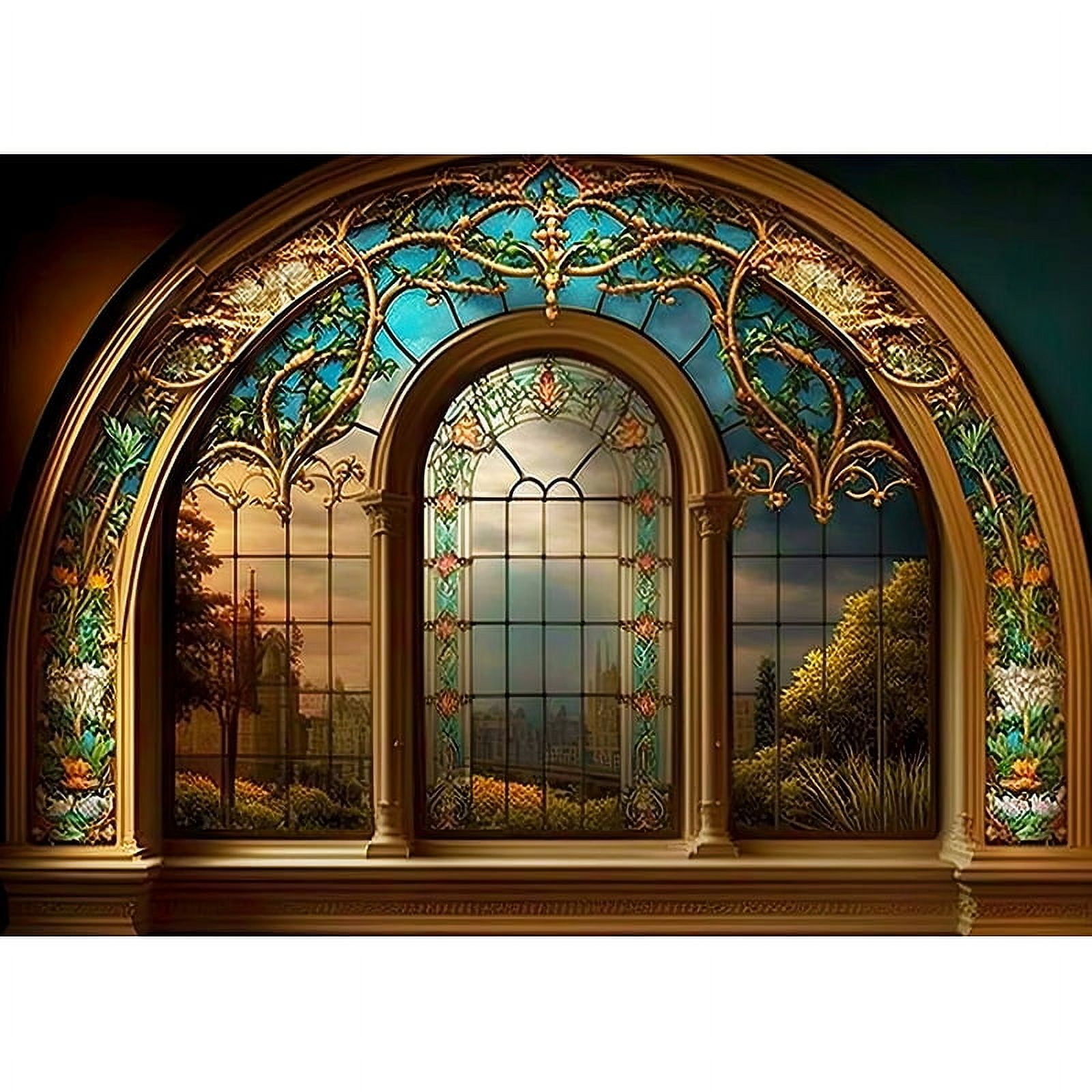 European Style Retro Castle Theme Photography Backdrops Props Vintage ...
