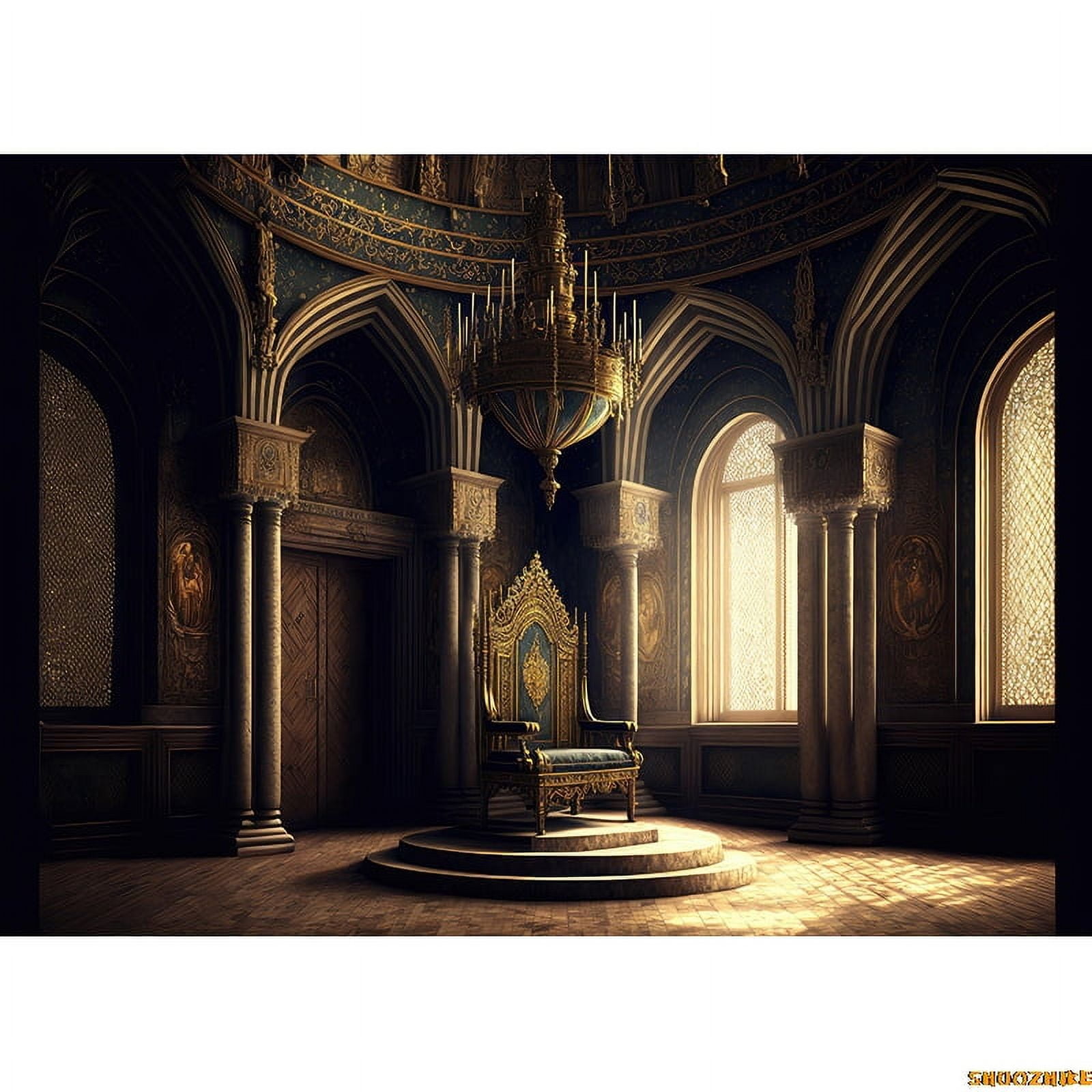 European Style Retro Castle Theme Photography Backdrops Props Vintage ...