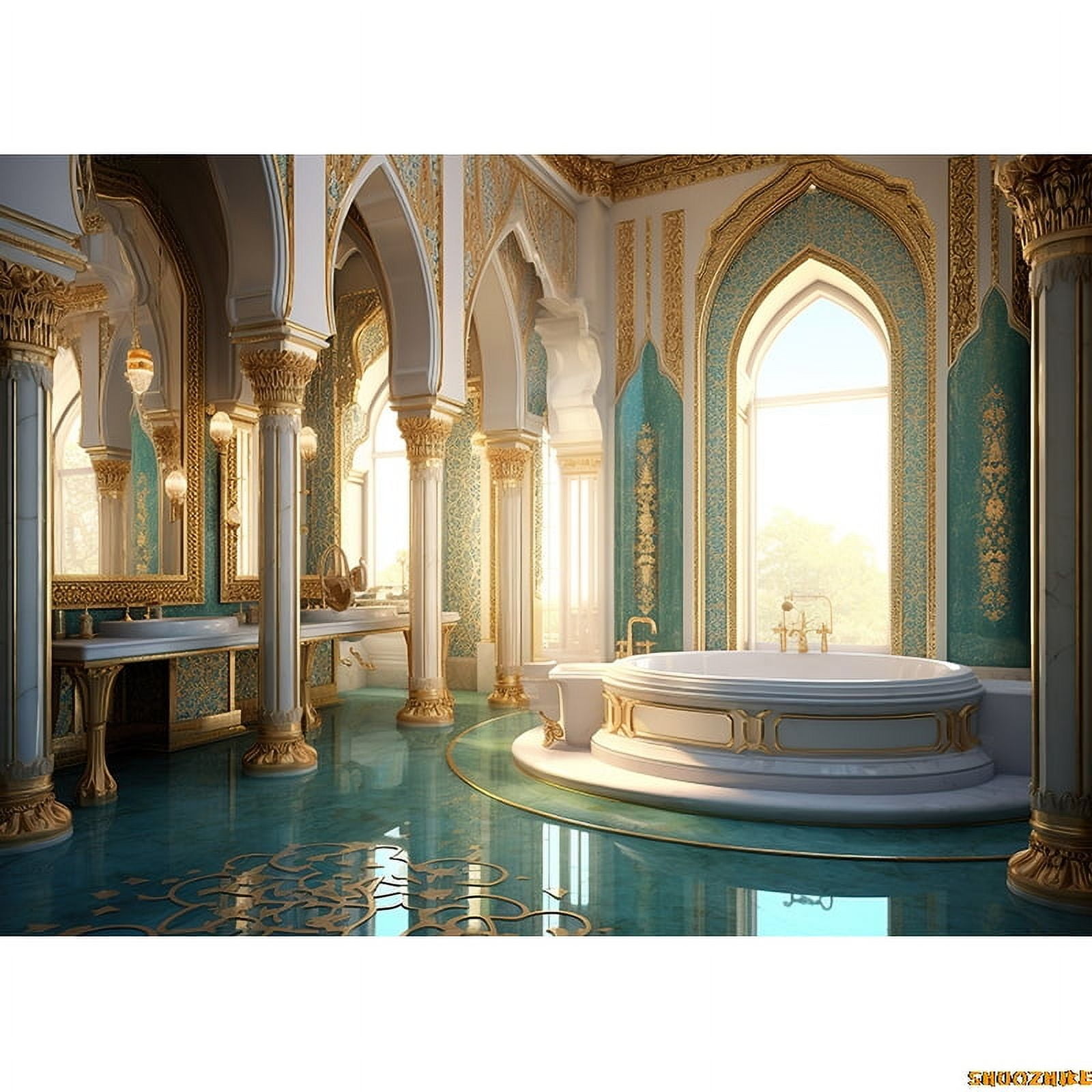 European Style Retro Castle Theme Photography Backdrops Props Vintage ...