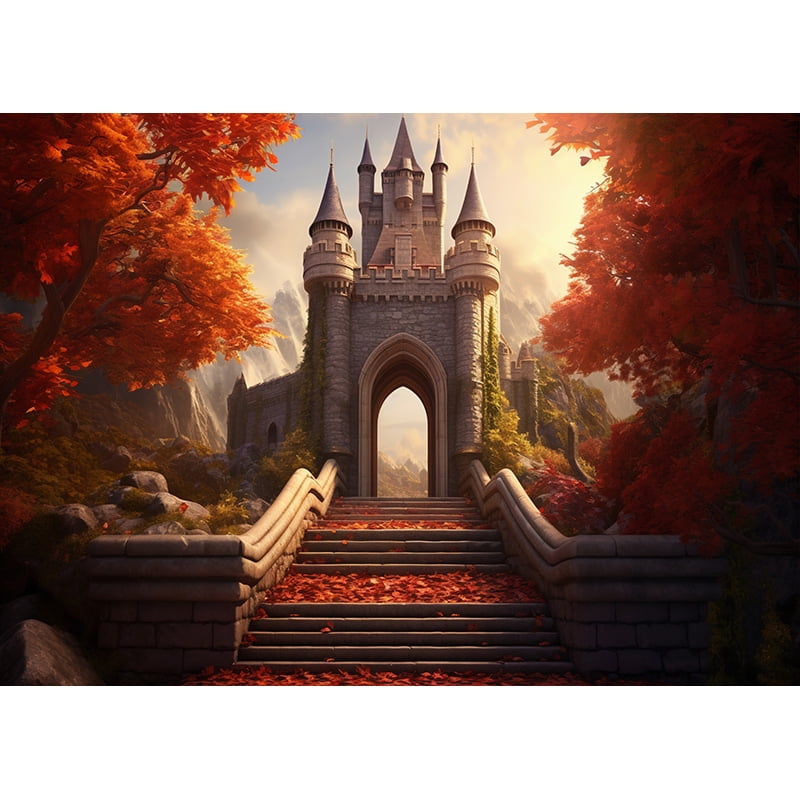 European Style Retro Castle Theme Photography Backdrops Props Vintage ...