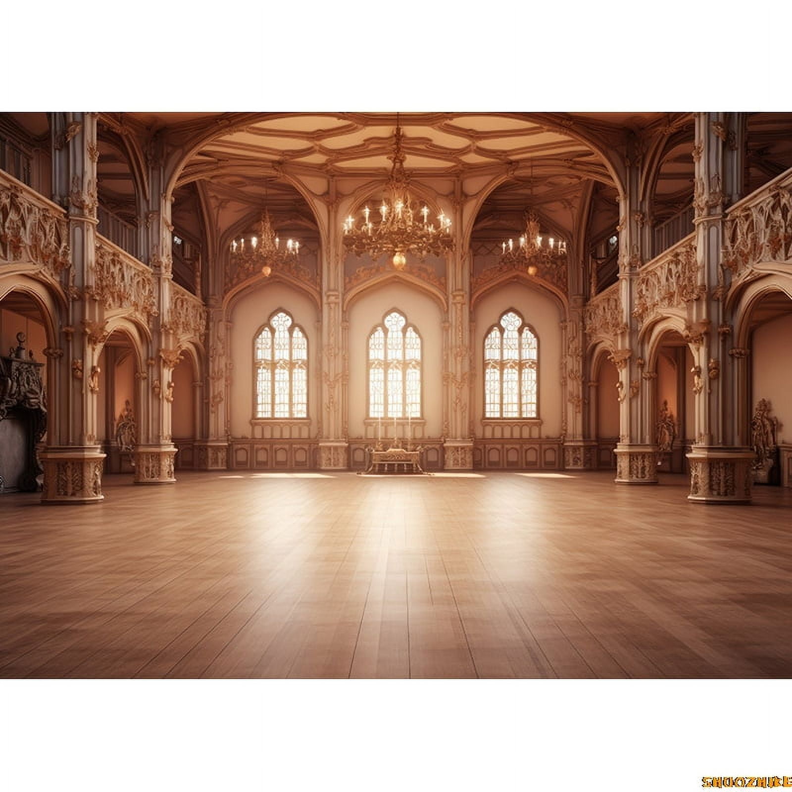 European Style Retro Castle Theme Photography Backdrops Props Vintage ...