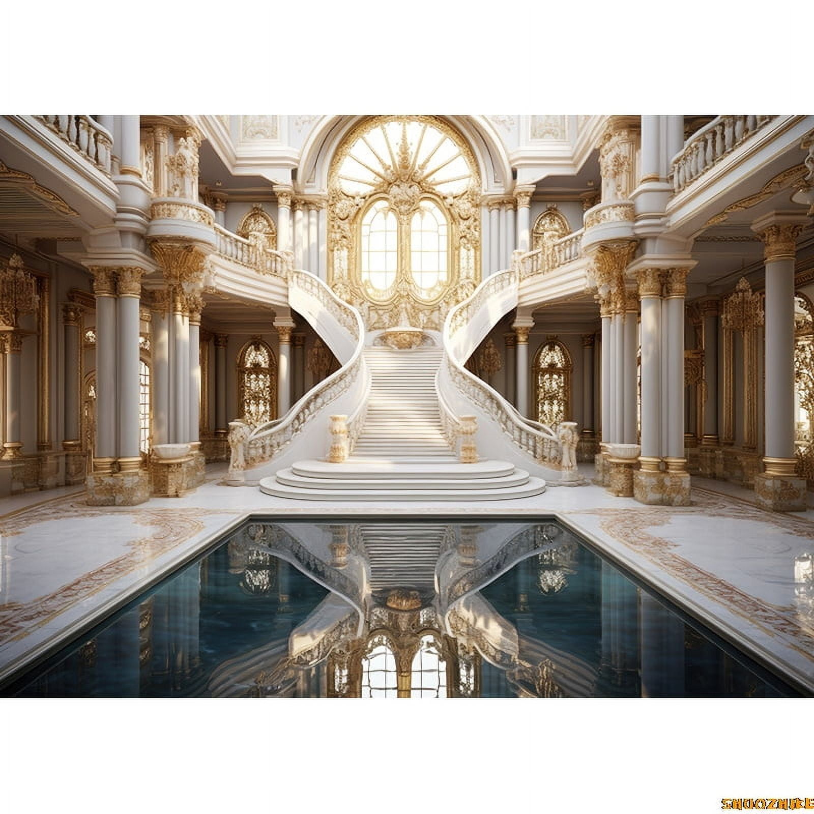 European Style Retro Castle Theme Photography Backdrops Props Vintage ...